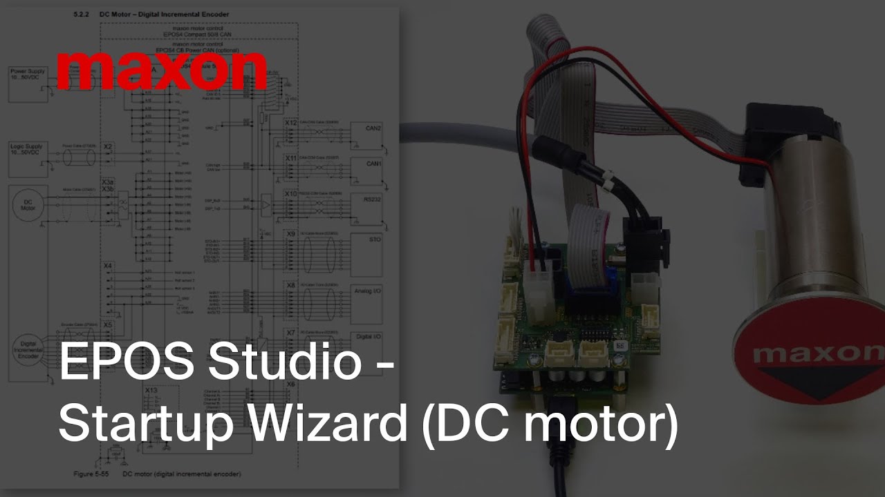 EPOS Studio - Startup Wizard (DC motor) - YouTube