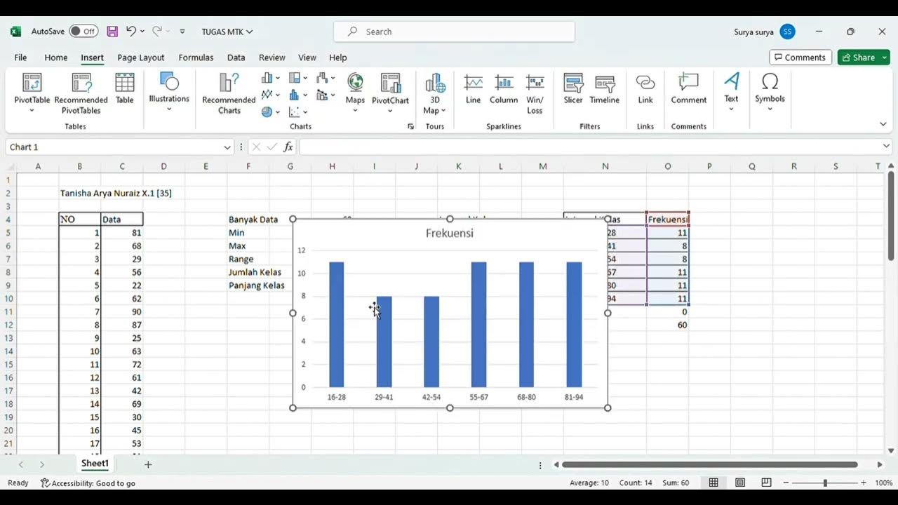 Tugas membuat Histogram & Poligon - YouTube
