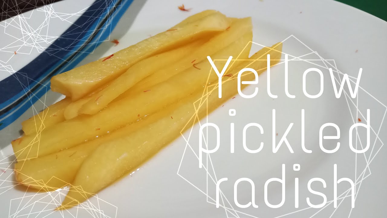 Yellow Pickled Radish filipino style. (ito yung kulay yellow dun sa ...