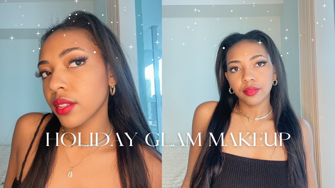 Glam Holiday Makeup Tutorial for Christmas & New Year's Eve | Easy ...
