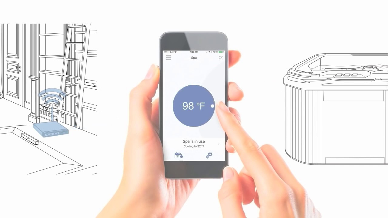 Gecko in.touch 2 wifi remote for your spa - YouTube