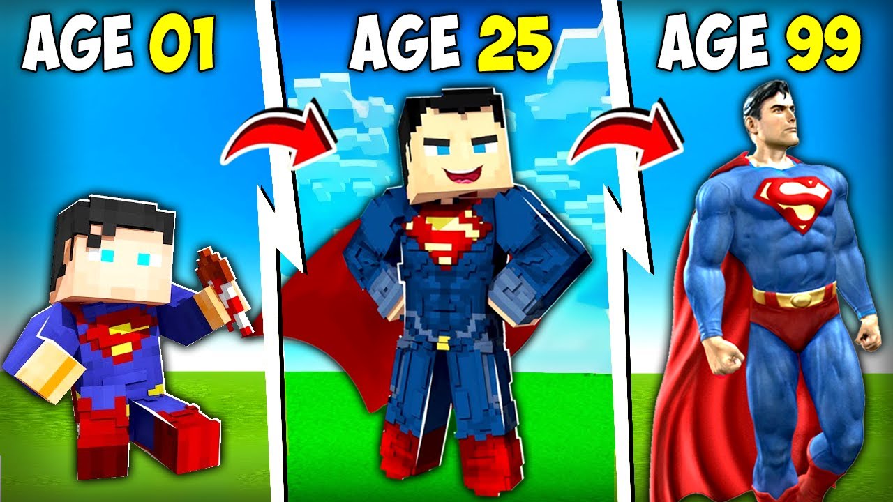 Surviving 99 Years as Superman in Minecraft... - YouTube