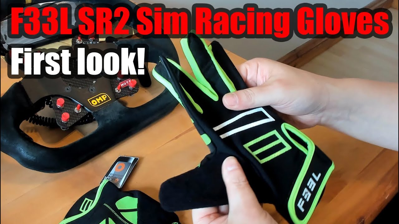 F33L SR2 Sim Racing Gloves first look! Not impressed! - YouTube