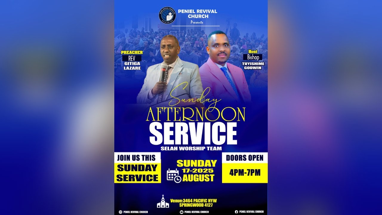 PENIEL REVIVAL CHURCH - SUNDAY SERVICE - WITH REV. GITIGA LAZARE - 17 ...