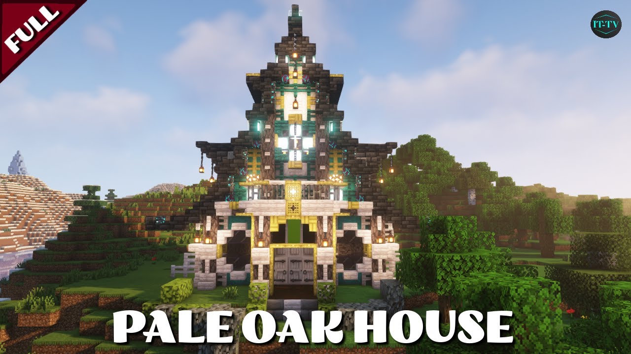 Minecraft Pale Oak Fantasy House – Epic Survival Build Full Tutorial ...