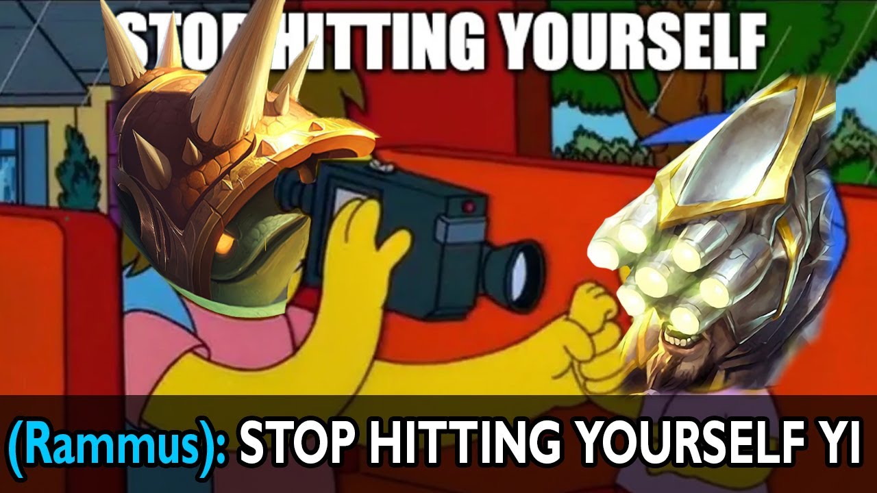 MASTER YI.... STOP HITTING YOURSELF - YouTube