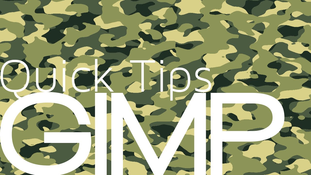 Gimp Quick Tips: Camouflage Design - YouTube