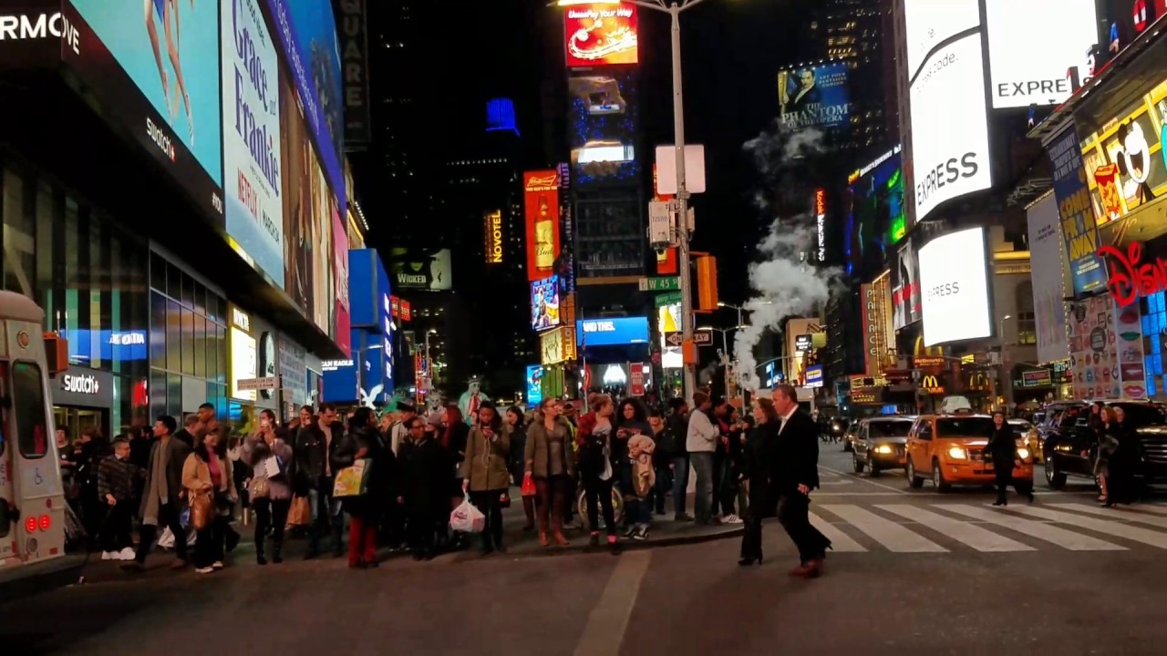 NYC, Times Square, March 2017 - YouTube