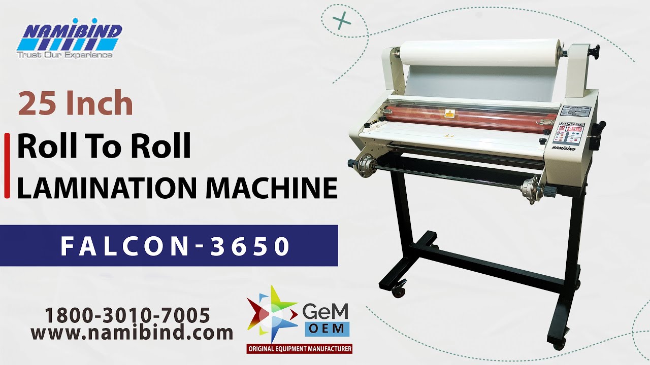 Roll To Roll Lamination Machine | Falcon-3650 (25 inch) | (How to ...