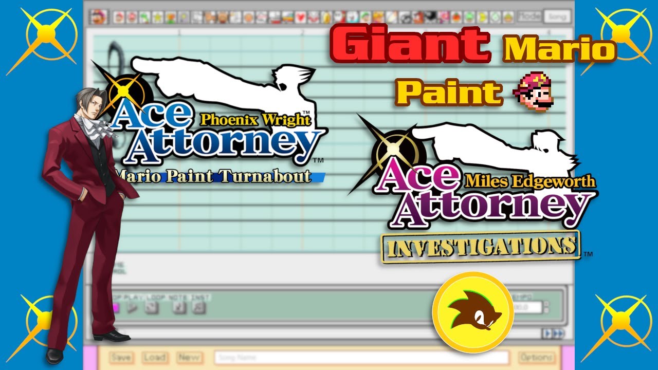 Giant Mario Paint - Ace Attorney Investigations: Miles Edgeworth ...