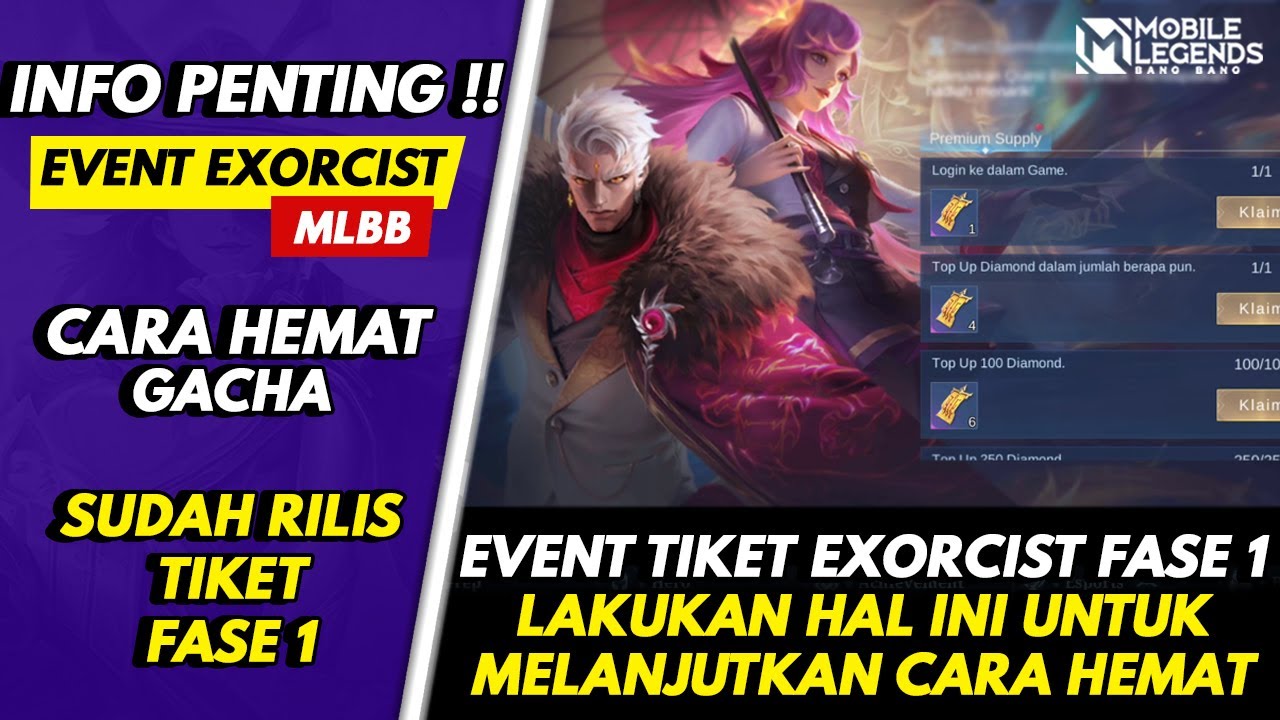 SUDAH RILIS!! TIKET FASE 1 EXORCIST LAKUKAN CARA INI UNTUK TRIK HEMAT ...