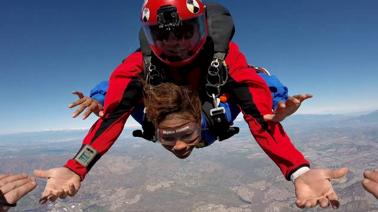Krisalyn Levi Tandem Skydiving At Skydive Elsinore - YouTube