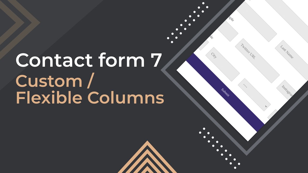 Flexible Columns for Contact Form 7 | Custom Column Width | Step by Step Guide - YouTube