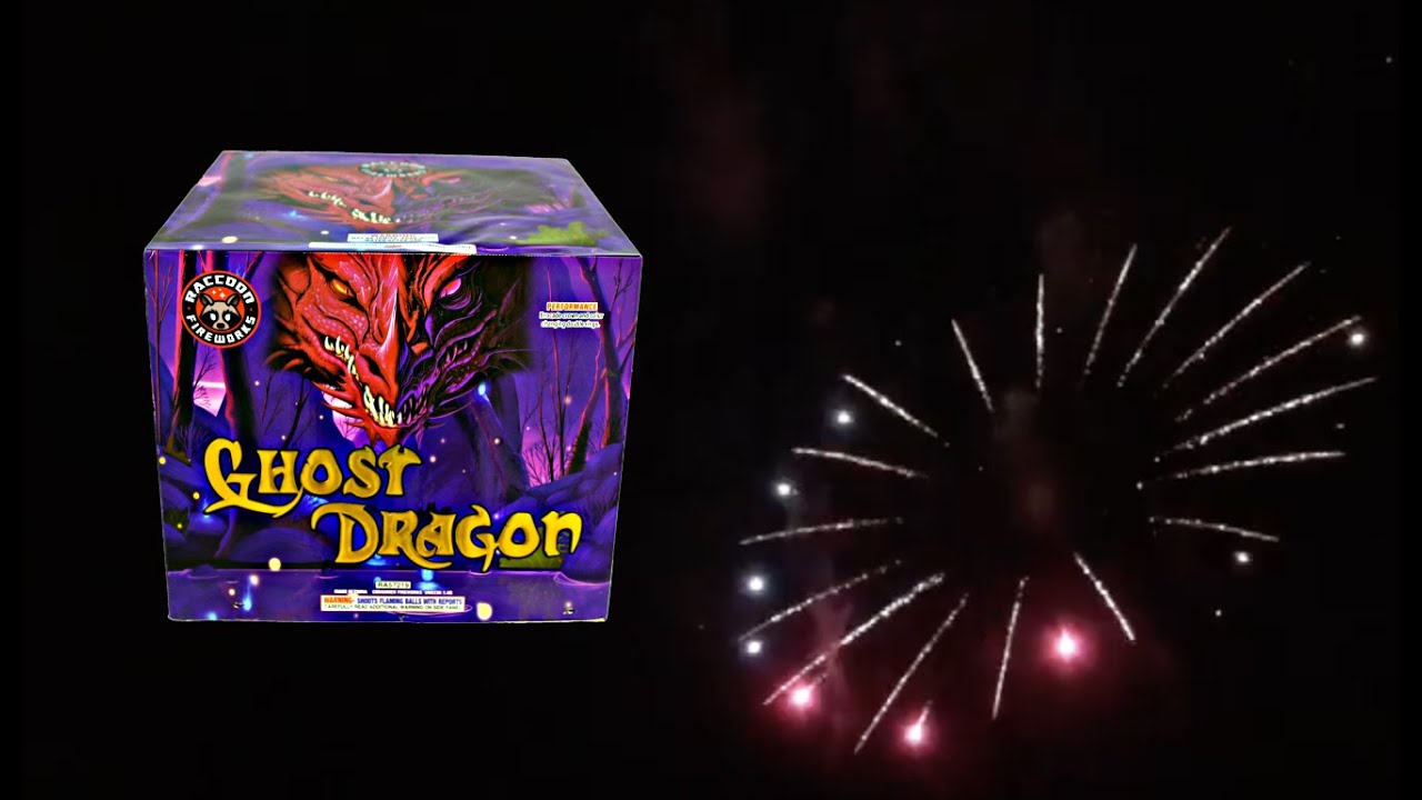 Ghost Dragon by Raccoon Fireworks - YouTube