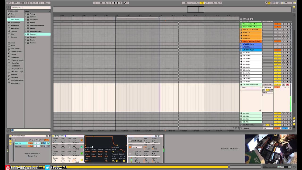 Ableton Live Ultimate Course 44 - Instruments & MIDI Racks - YouTube