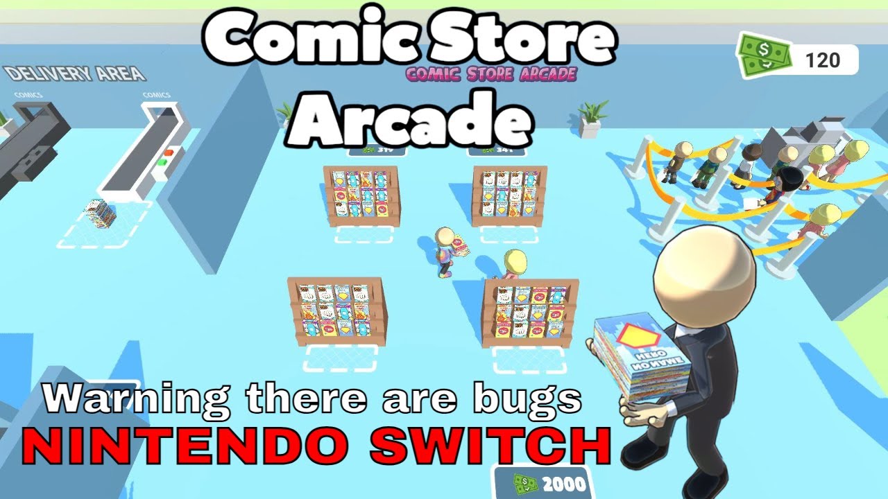 Comic Store Arcade - Nintendo Switch release - WARNING is FULL OF BUGS ...