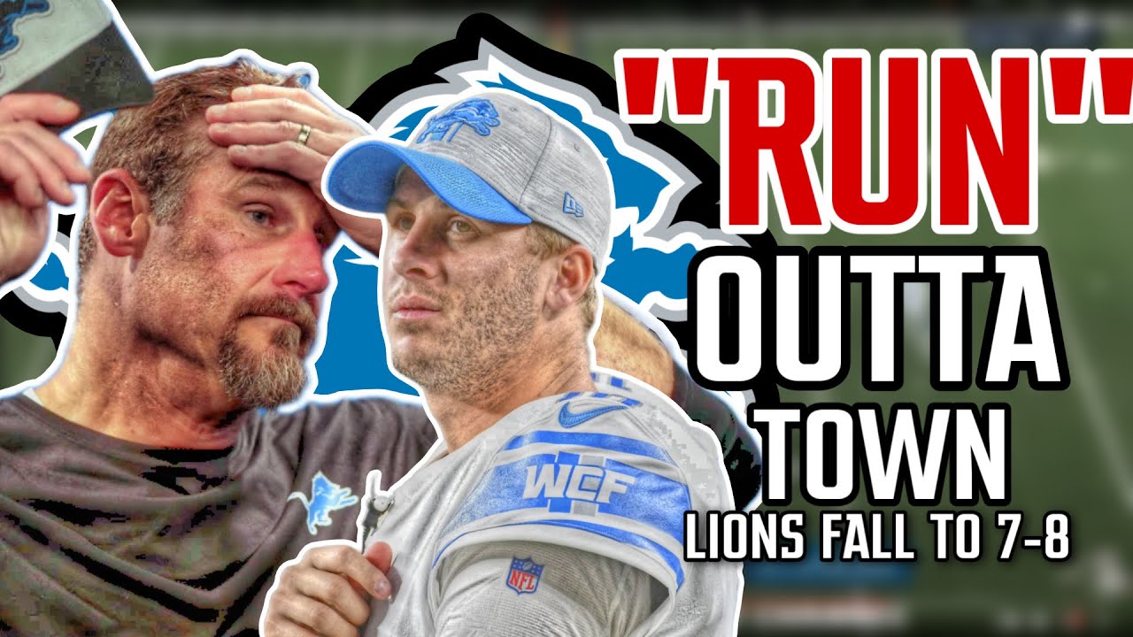 Detroit Lions LOSE Week 16 & fall to 7-8, MARGIN FOR ERROR LOST! - YouTube