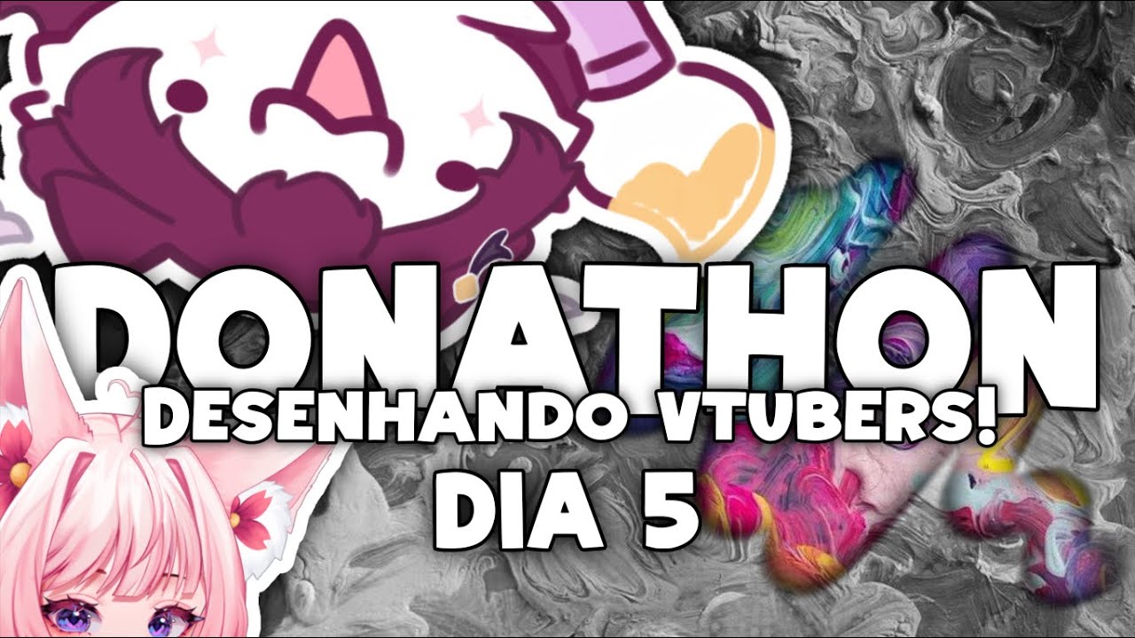 【VTUBER BR】🖌️ DONATHON DIA 5!! DESENHANDO VTUBERS!! - YouTube