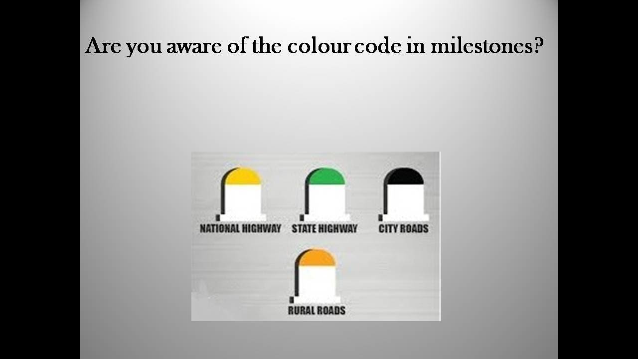 Are you aware of the colour codes in milestones? - YouTube