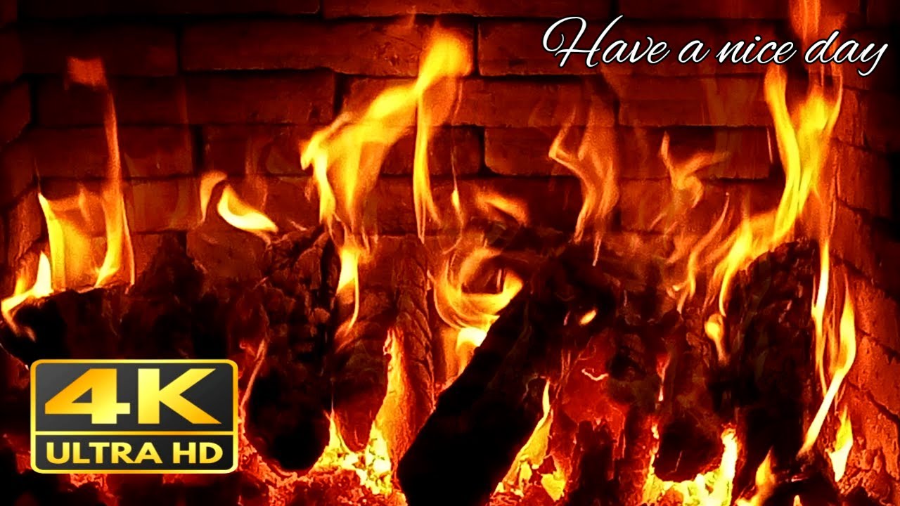🔥 12 Hours Soothing Fireplace 4K 🔥 Burning Fireplace With Crackling ...