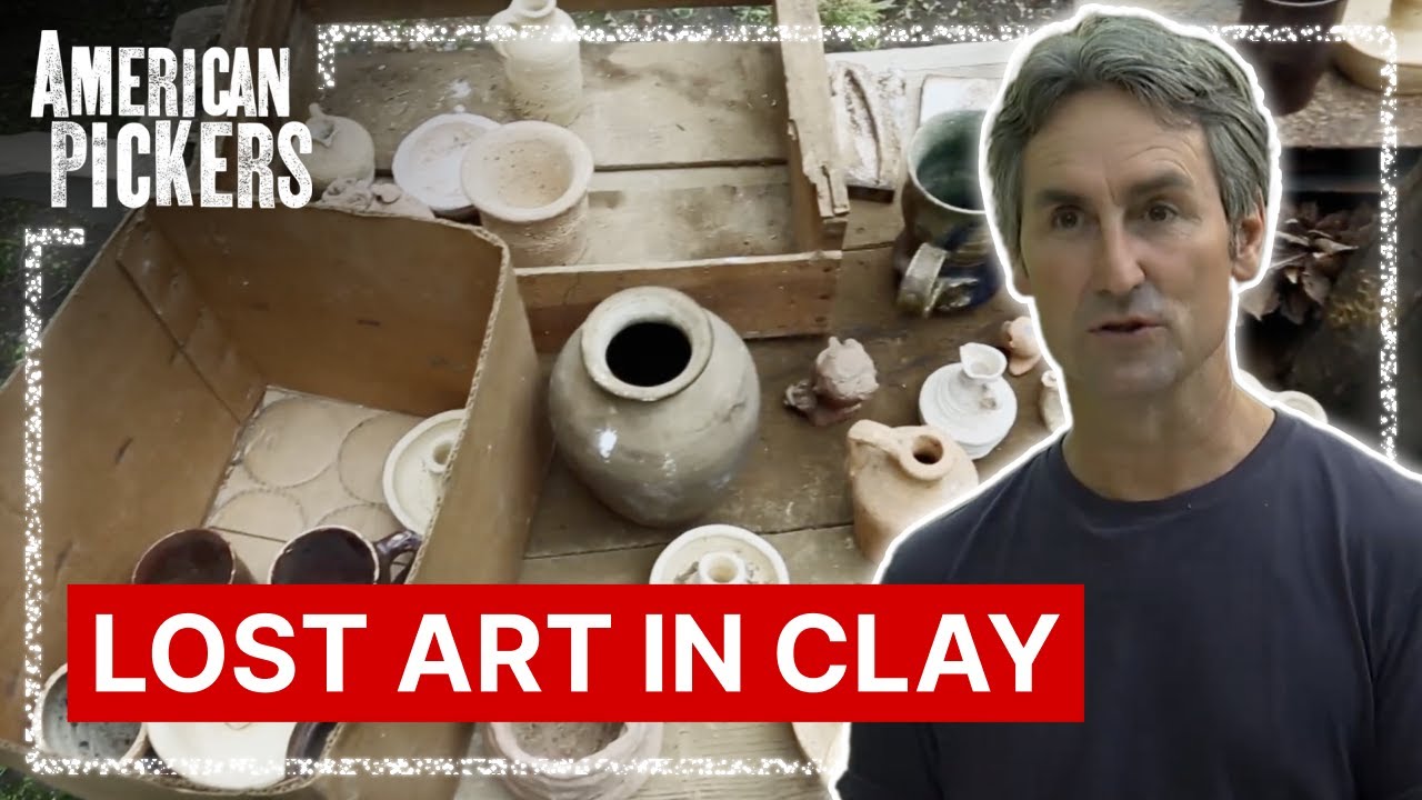 American Pickers Find Rare Evans Pottery | American Pickers - YouTube
