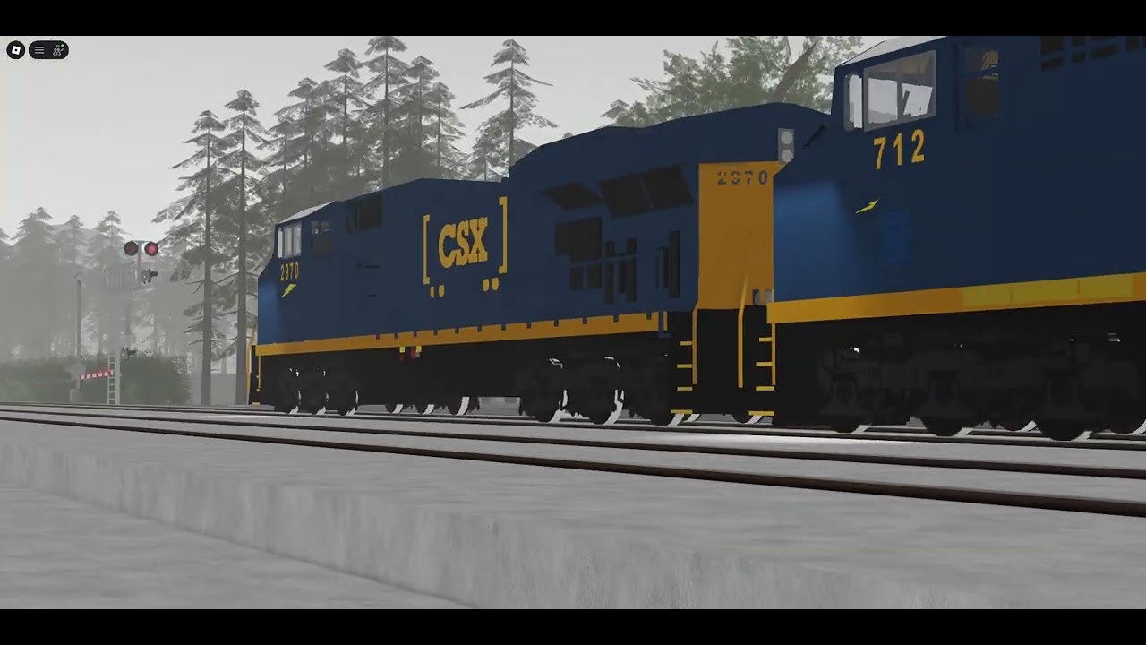 ROBLOX Railfanning at Folkston, GA S58E57: CSX Autorack Train - YouTube