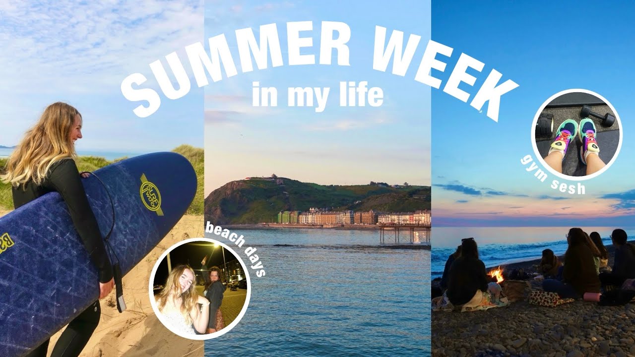 spend the week with me🌺 - surfing, beach days and concerts {VLOG} - YouTube