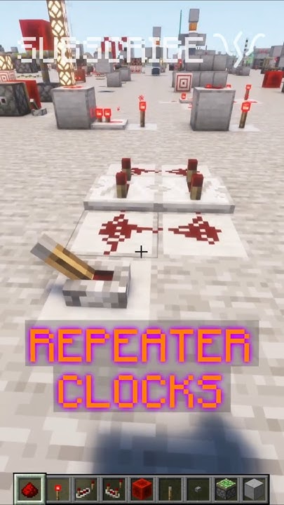How to make some SIMPLE REDSTONE CLOCKS! | Redstone with PsiVolt # ...