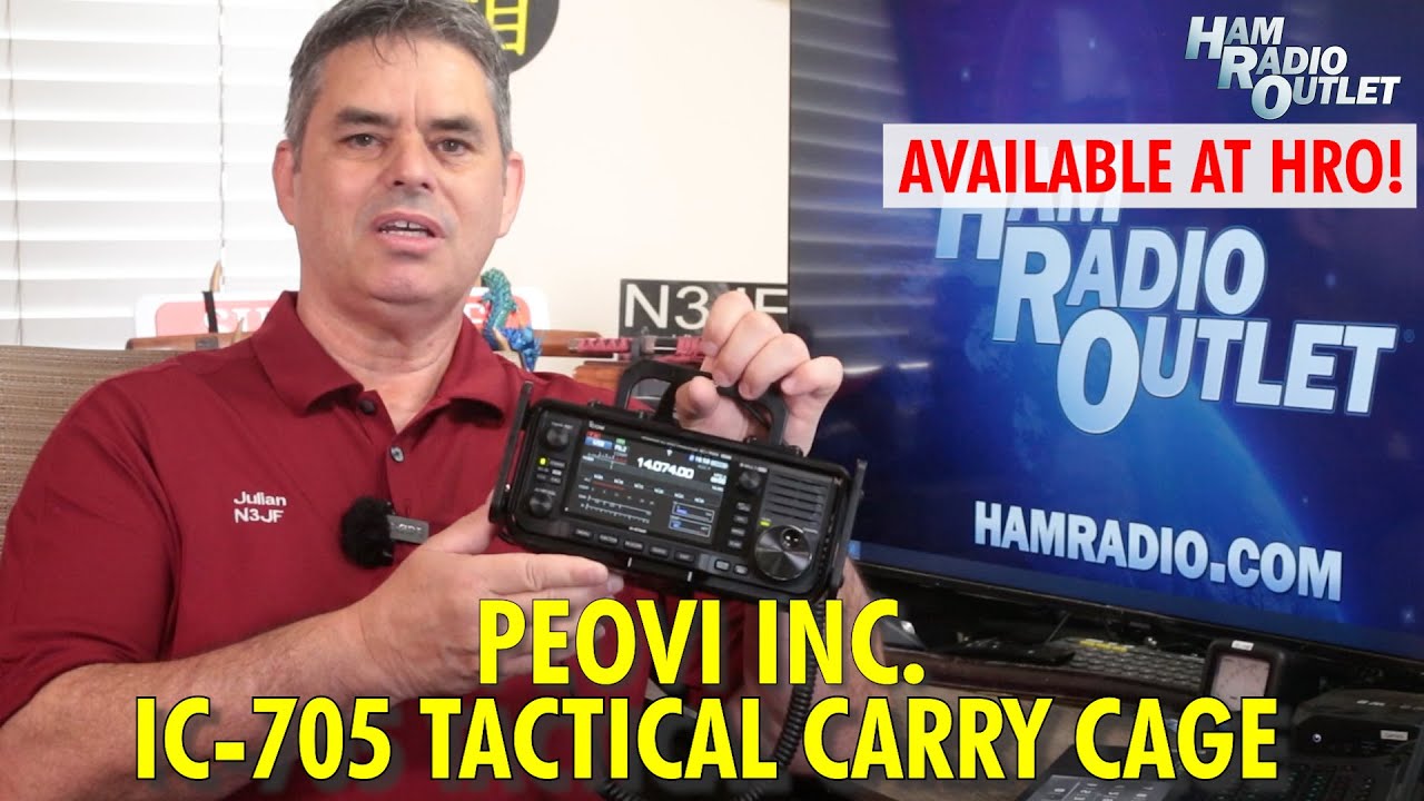 Peovi Tactical Cage for the IC-705 - Ham Radio Outlet - YouTube