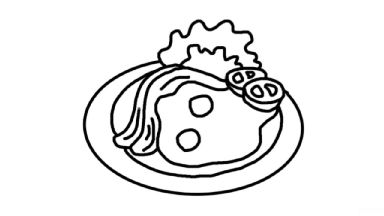 CARA MENGGAMBAR MAKANAN - HOW TO DRAW FOOD - YouTube