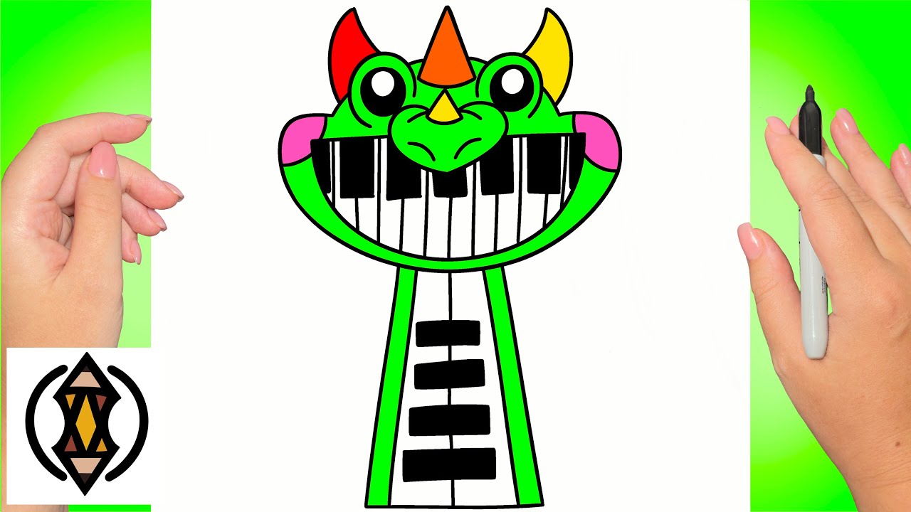 How To Draw Pianosaurus | Incredibox Sprunki | Poppy Playtime - YouTube
