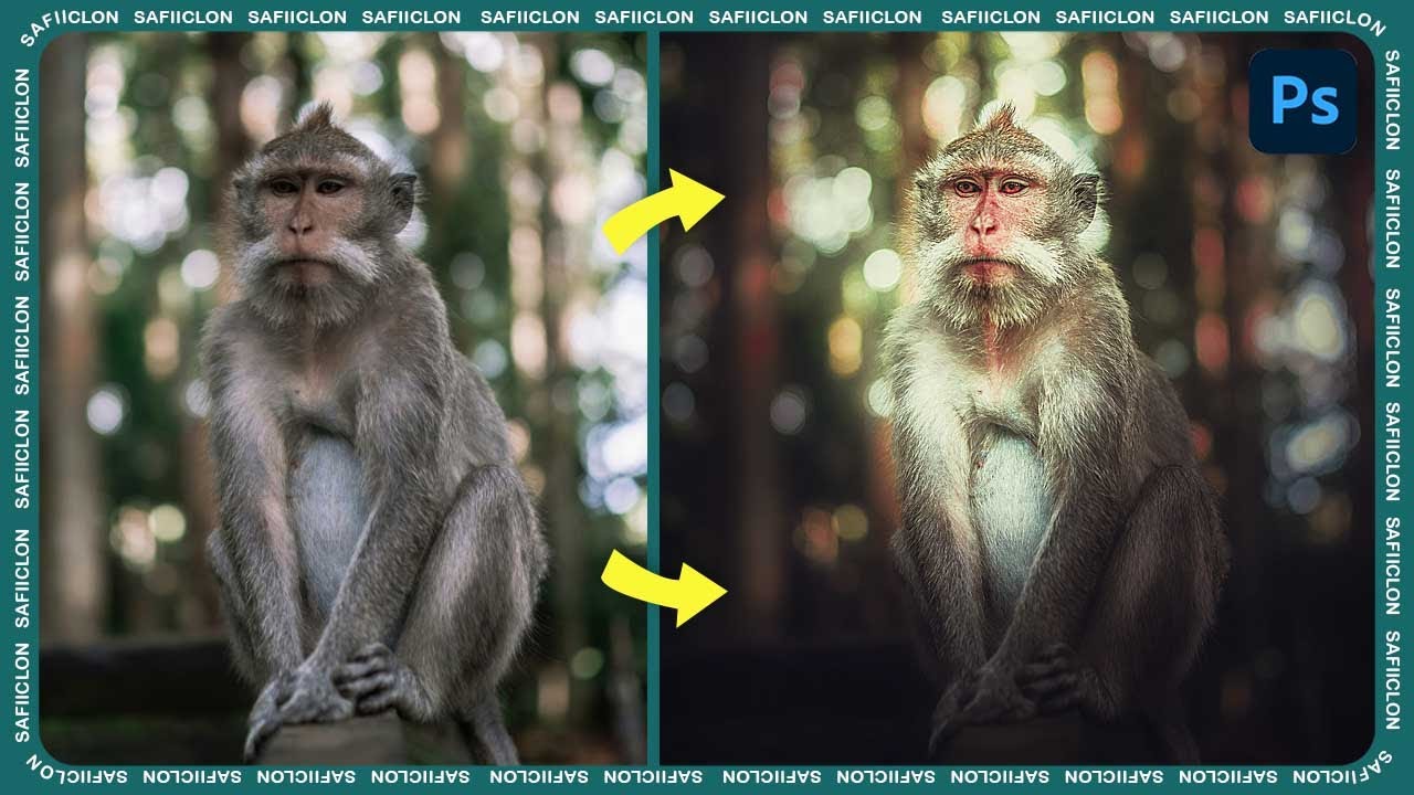 [ Color Effect ] Quick Monkey Edit & Lighten Skin Tone in Photoshop ...