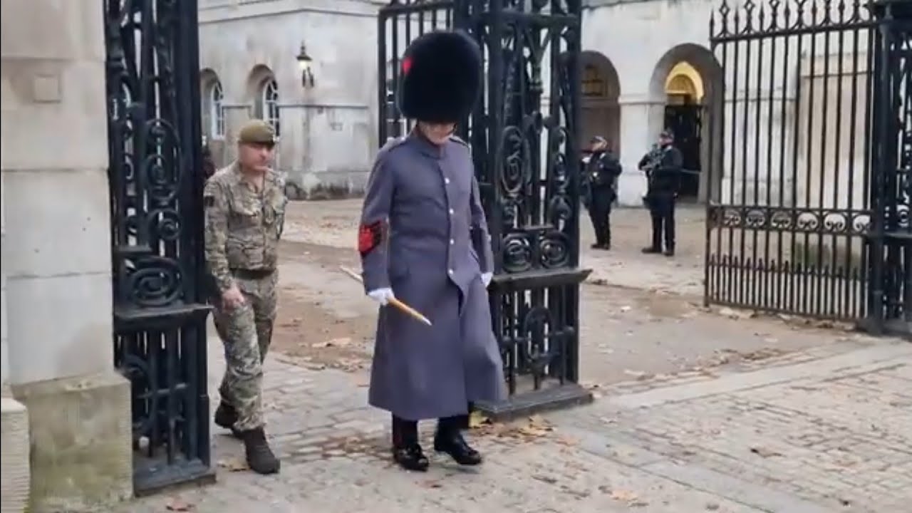 Coldstream guard at horse guards #horseguardsparade - YouTube