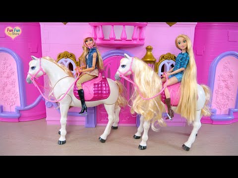 Barbie Dream Horse Unboxing boneka Barbie Kuda impian boneca Barbie Cavalo de sonho