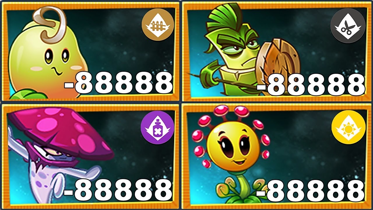 Plants vs Zombies 2: 4 All NEW Plants Max Level Power-up Vs Mint - YouTube