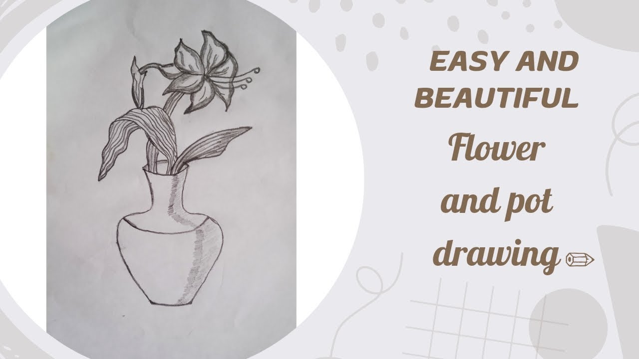 Easy pencil shade drawing /easy pencil drawing / pencil shade flower ...
