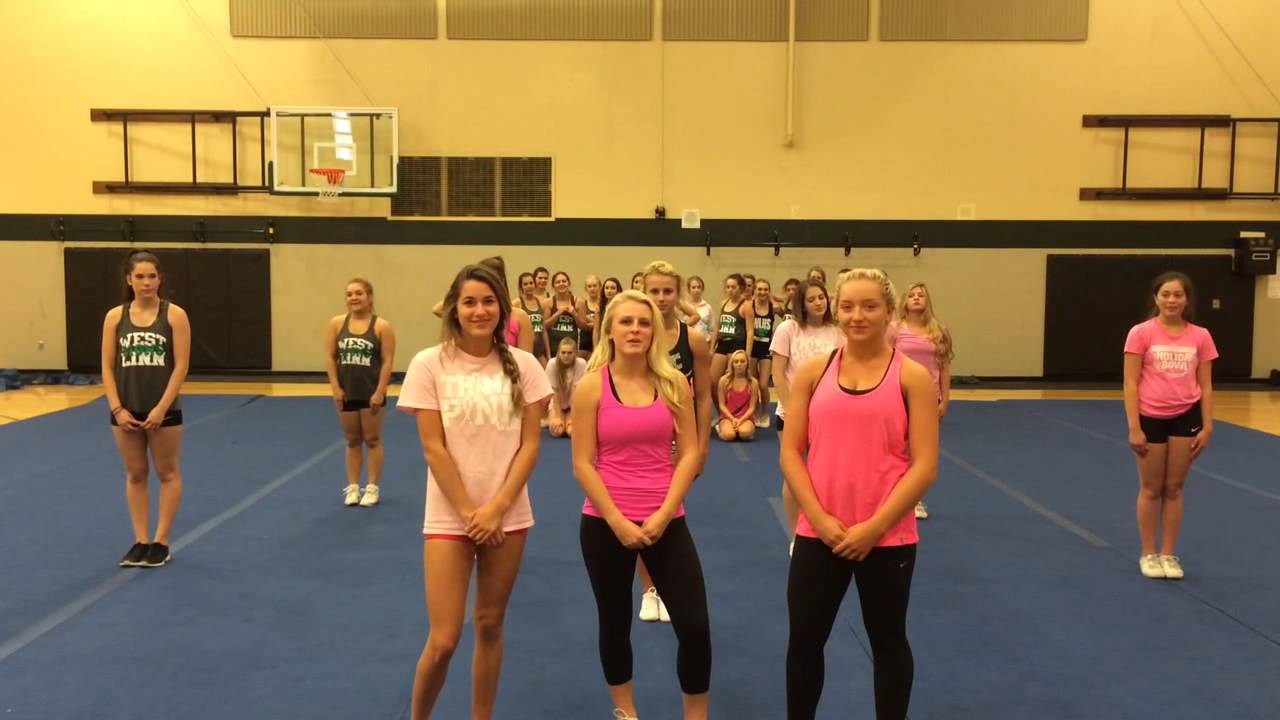 West Linn Cheer Team Fall Drive 2014 - YouTube
