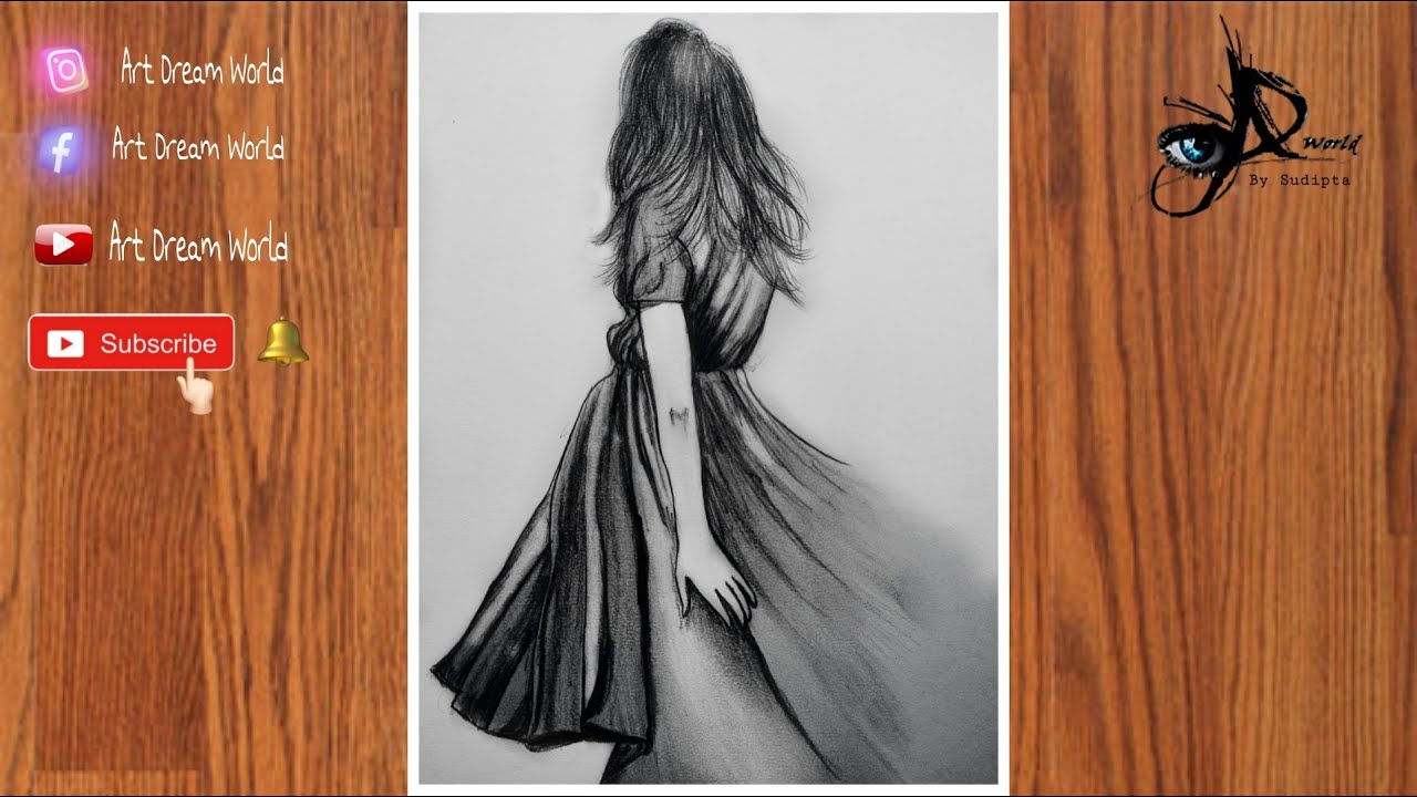 How to draw sad alone girl drawings// feeling alone //2021 new drawings ...