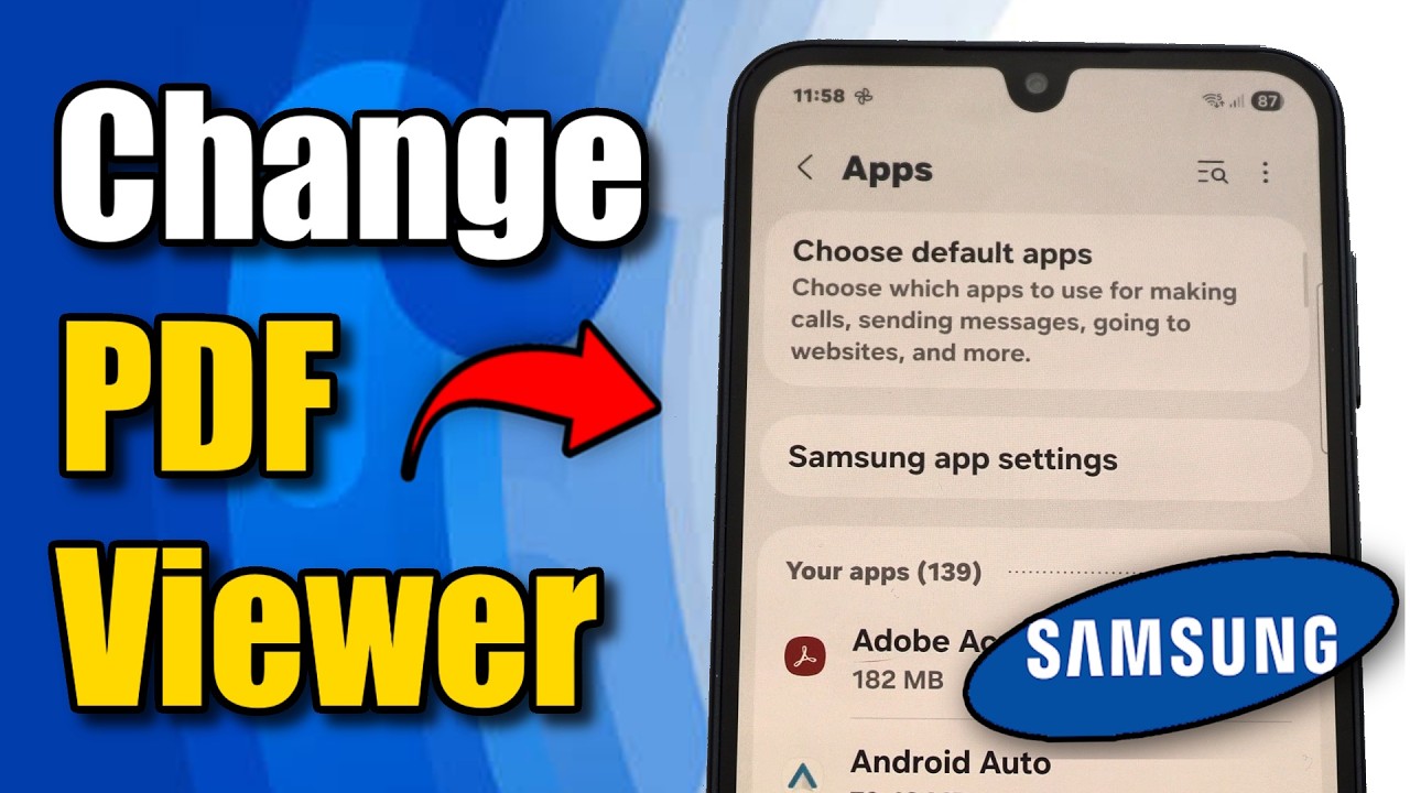 How to Change Default PDF Viewer On Samsung Phone (Android Tutorial ...