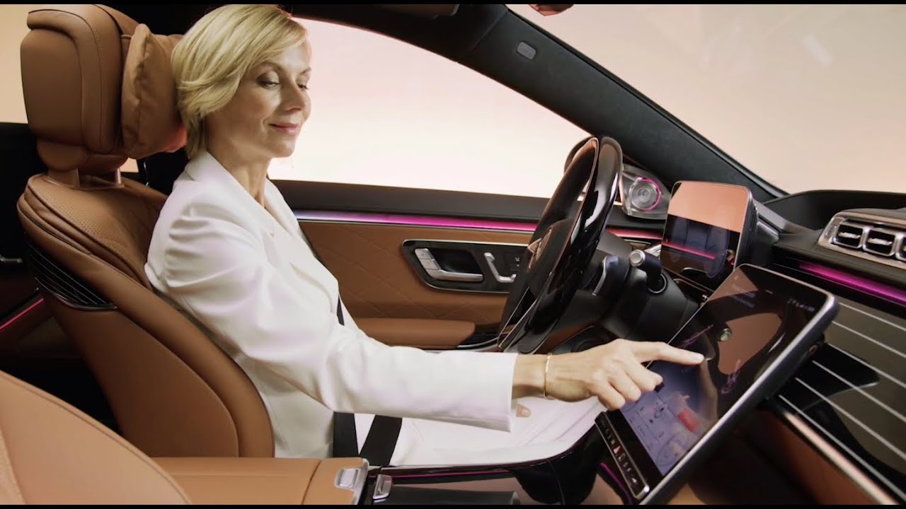 Mercedes-Benz S-Class W223 MBUX Features 2021 (Most Luxury Car) - YouTube