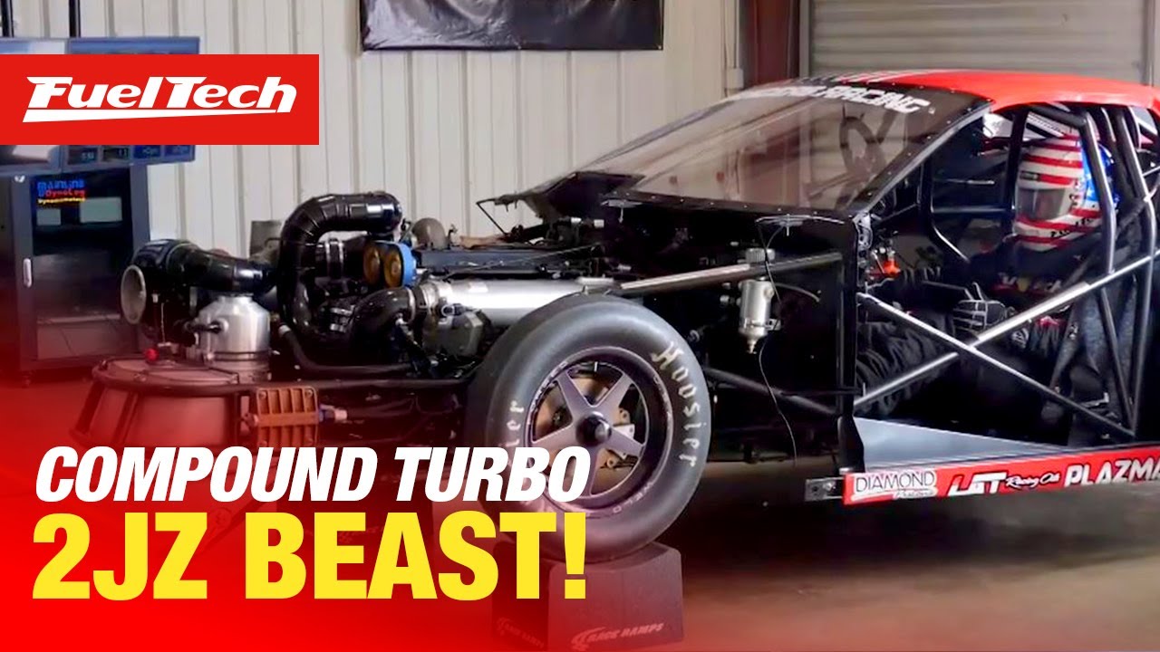 Compound Turbo 2JZ Beast Ripping on Dyno! - YouTube
