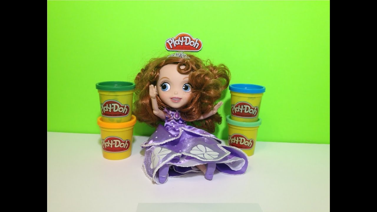SOFIA THE FIRST PLAY-DOH Tutorial How to Make Sofia's Amulet from Play ...