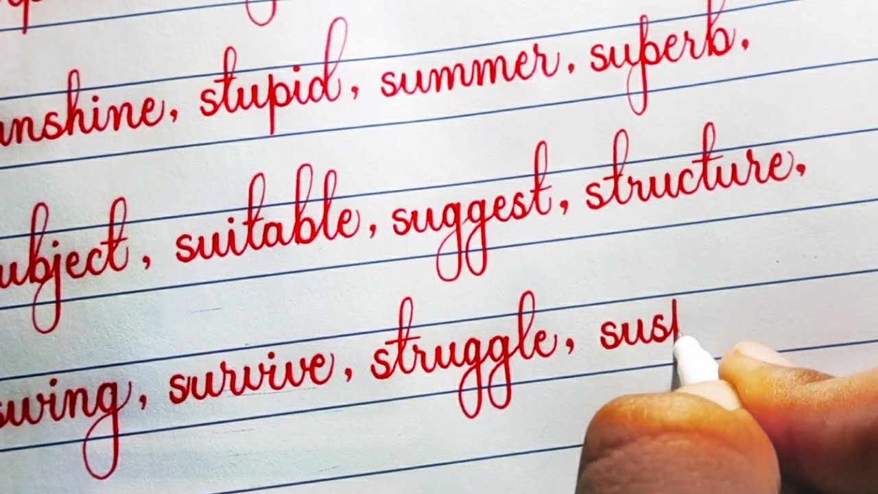 unique design calligraphy | super neat handwriting | english cursive ...