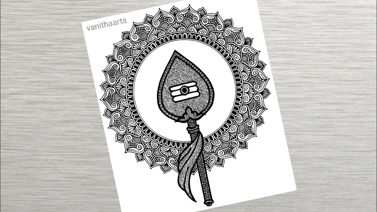 Murugan Vel Mandala Art for Beginners | Murugan Vel drawing | #murugan ...