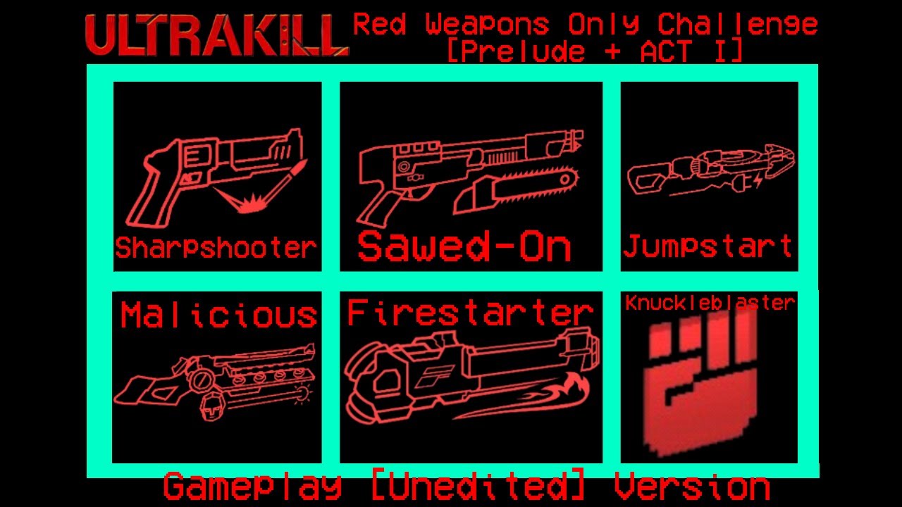 Revolving around the Rosey Red Revolver /// ULTRAKILL Red Weapons Only ...