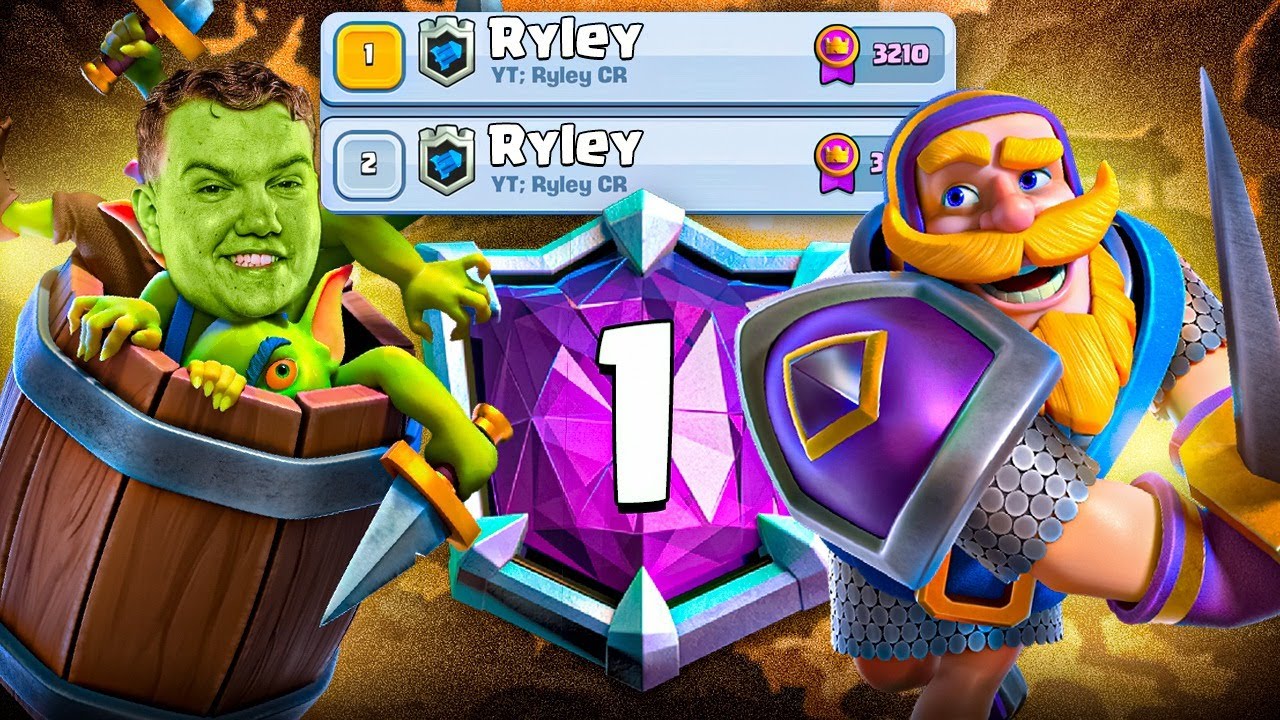 RYLEY’S TOP 1 & 2 LOG BAIT DECK IN CLASH ROYALE! - YouTube