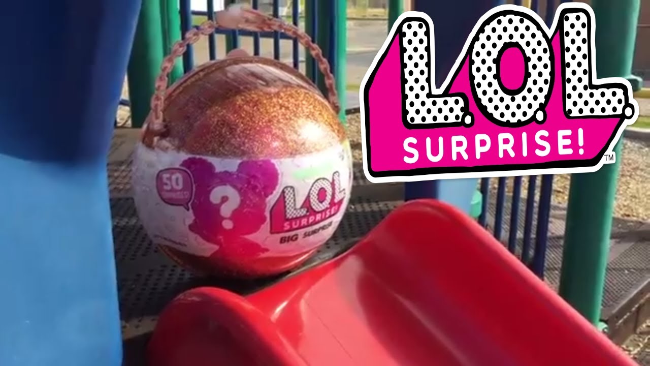 LOL BIG Surprise Ball Plays at the Park! They want to get OUT! Slide ...