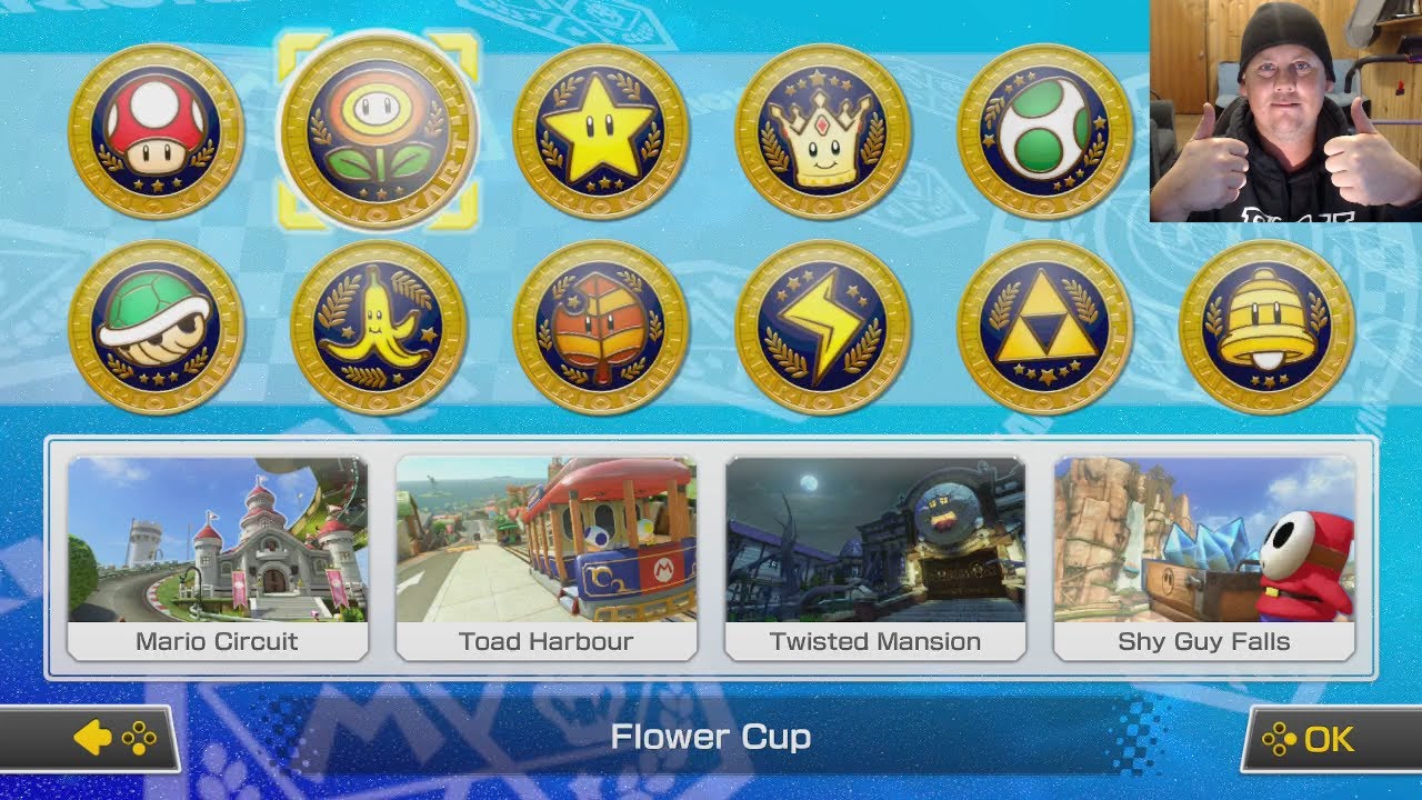 Mario Kart 8 Deluxe:Flower Cup 200cc HARD CPU - YouTube
