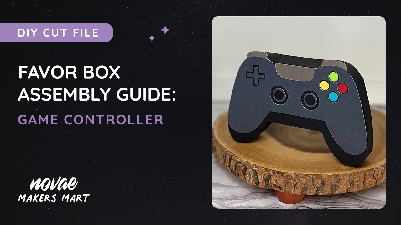 Video Game Box SVG Cut Template | DIY Video Game Favor Box - YouTube