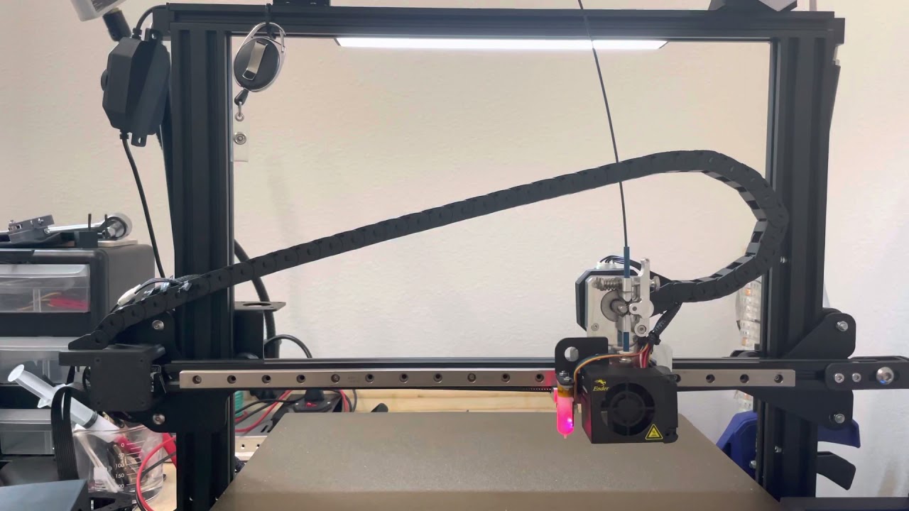 Ender 3 Pro XL drag chain test - YouTube